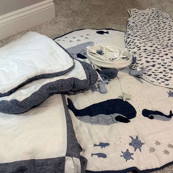 Pottery Barn Kids | Bedding | Pottery Barn Jack Whale Nursery Set ...